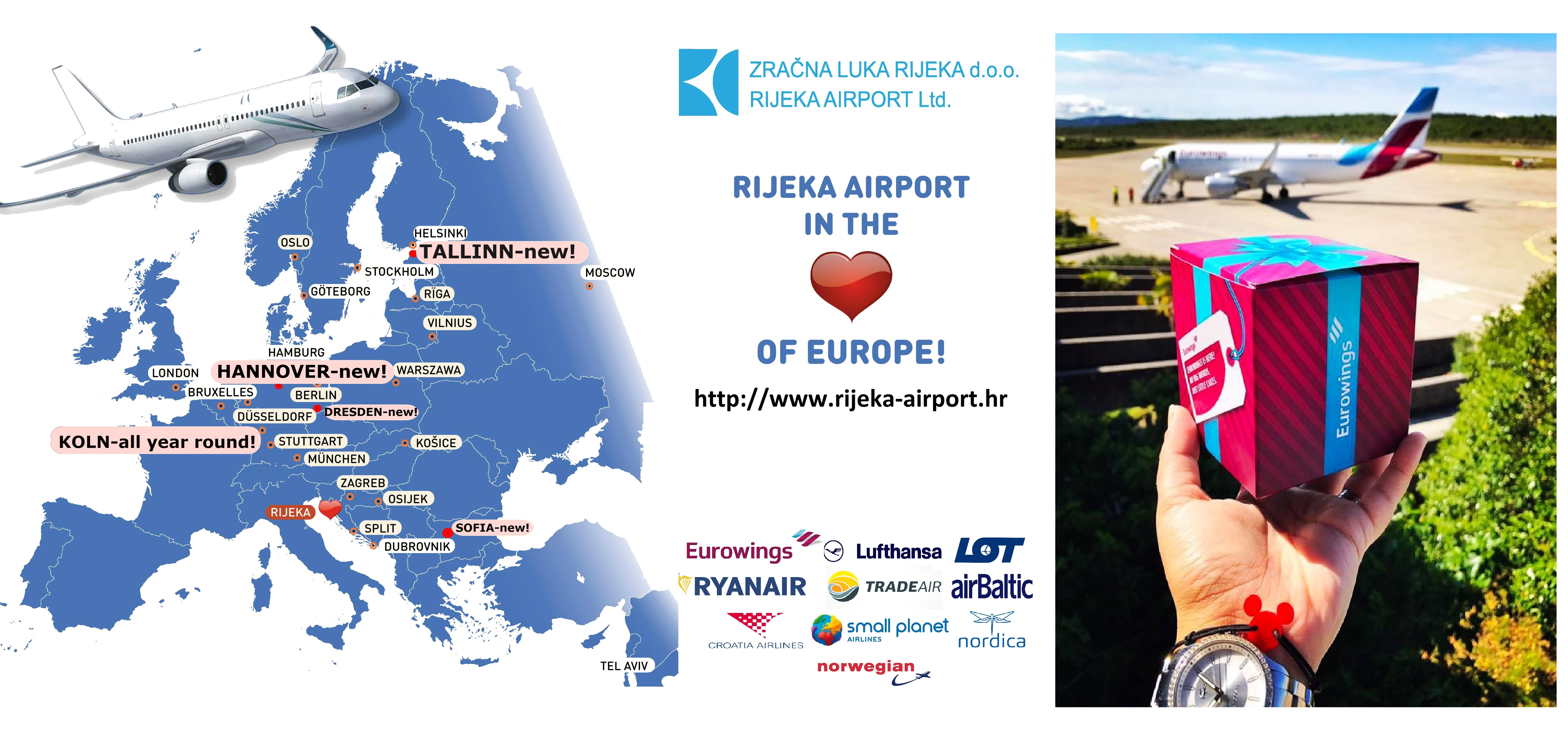 Zračna luka Rijeka - Novosti